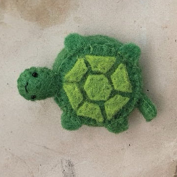 Handmade Embroidered Felt Tape Measure - Turtle