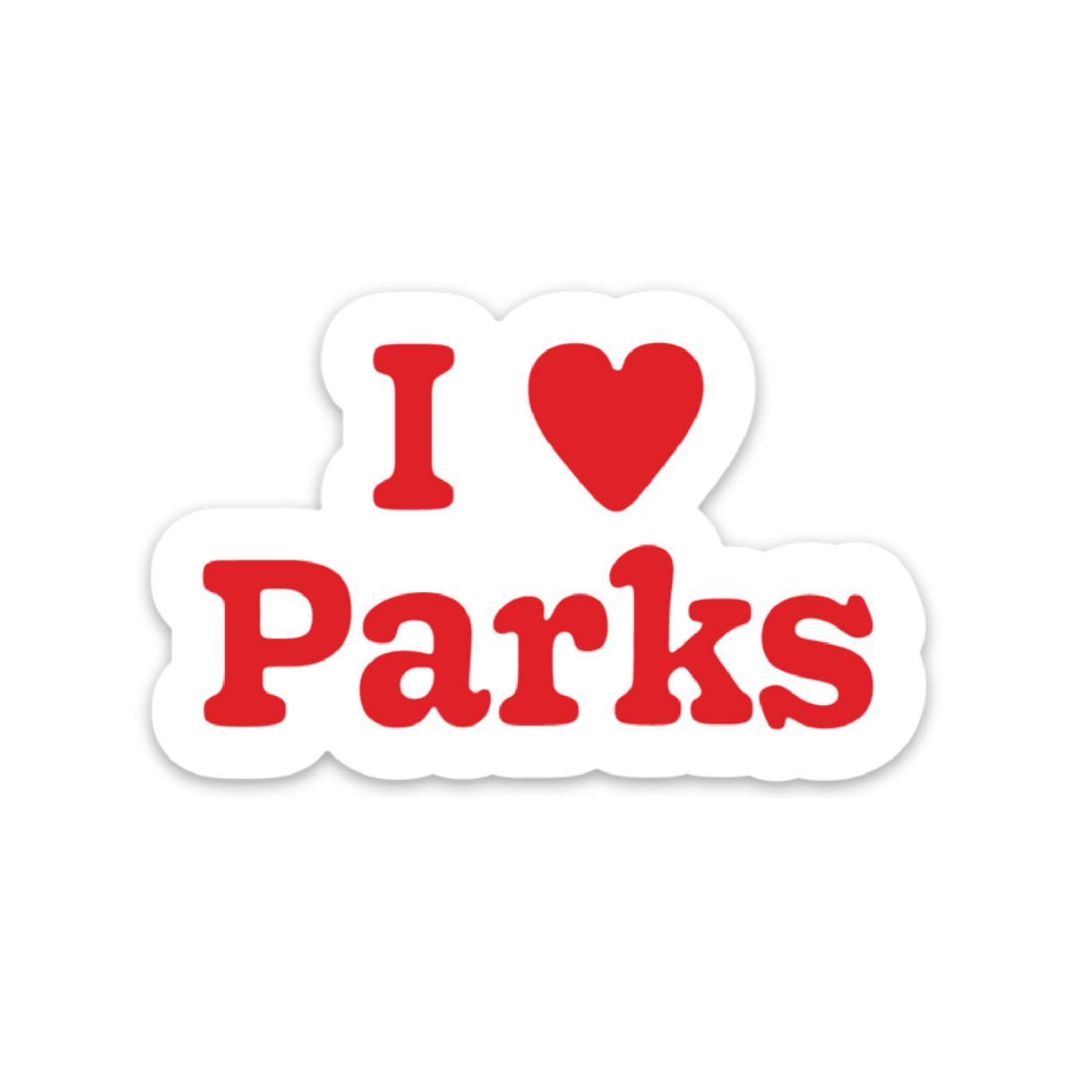 I LOVE Parks Sticker – Salt & Honey Market