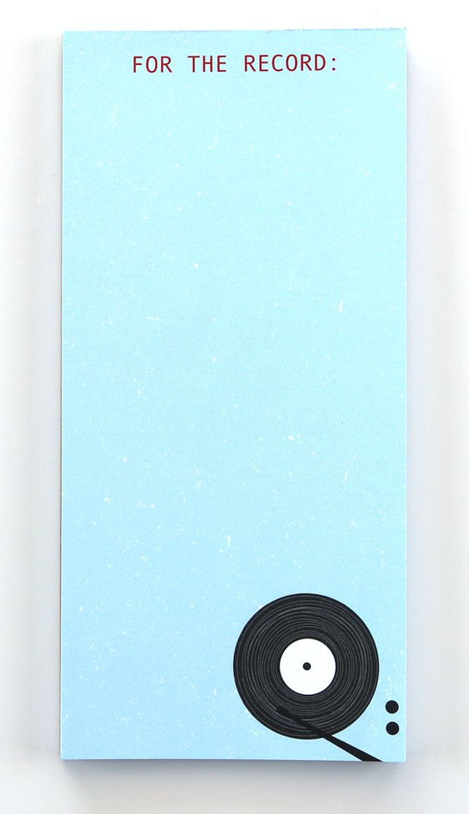 For The Record Notepad – Salt & Honey Market