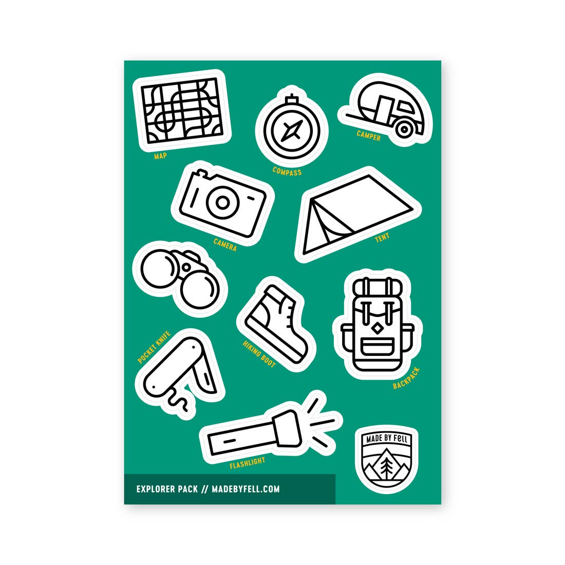 The Explorer Sticker Sheet – Salt & Honey Market